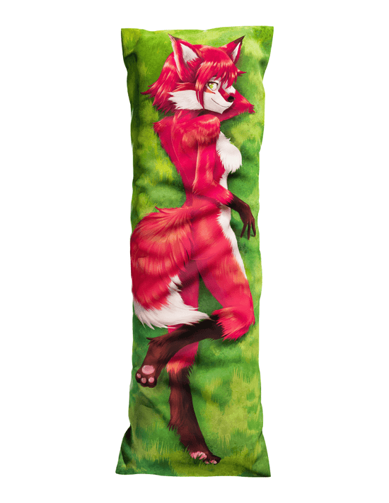 Daki Cherry - Art by Soapaint - The Red Fox Dakimakura Furry Body Pillow Cover fuzzy floofy ...